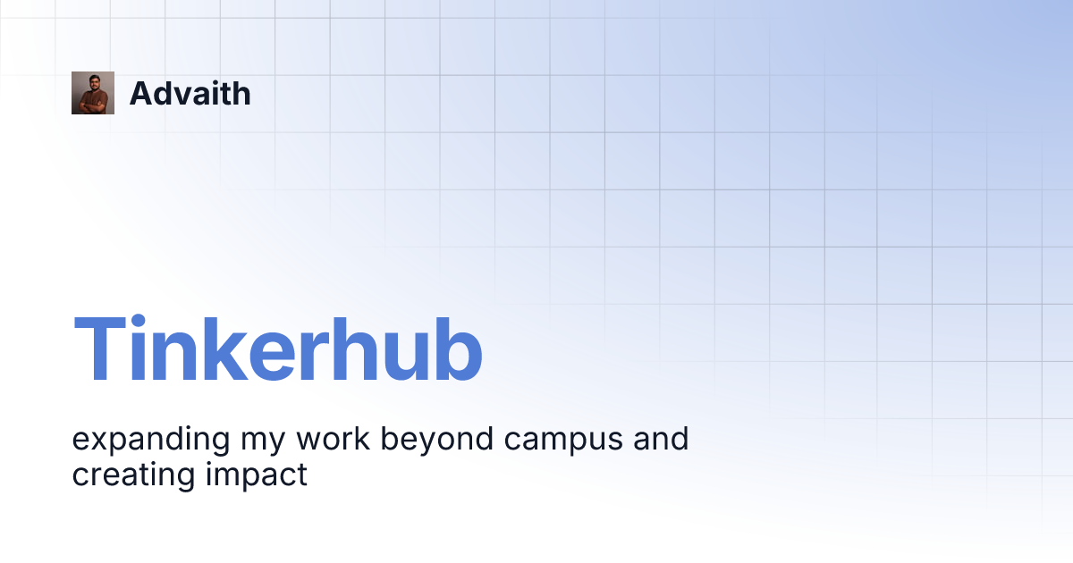 Tinkerhub | Advaith